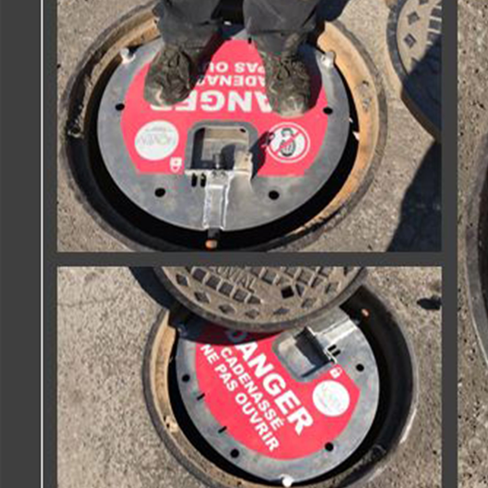 Manhole Locking Device and Handle (21" & 27") - Microtech Impex